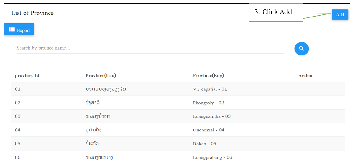 When you click on List of provinces, the information page will be ...